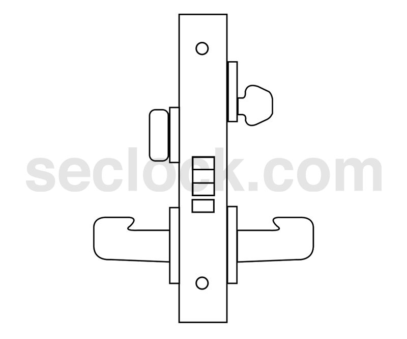 BP-8205 26D - Sargent Mortise Lock | SECLOCK