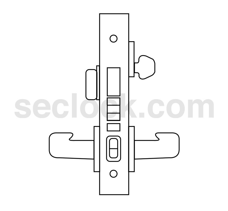 60-8243 LP 3 - Sargent Mortise Lock | SECLOCK