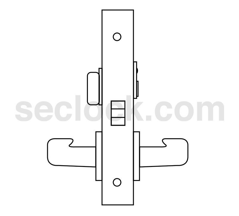 8265 LNW 10B - Sargent Mortise Lock | SECLOCK