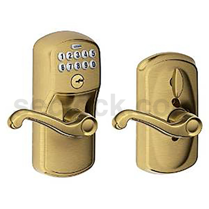 FE595 PLY609FLA - Schlage Residential Cylindrical Locks with Keypad ...